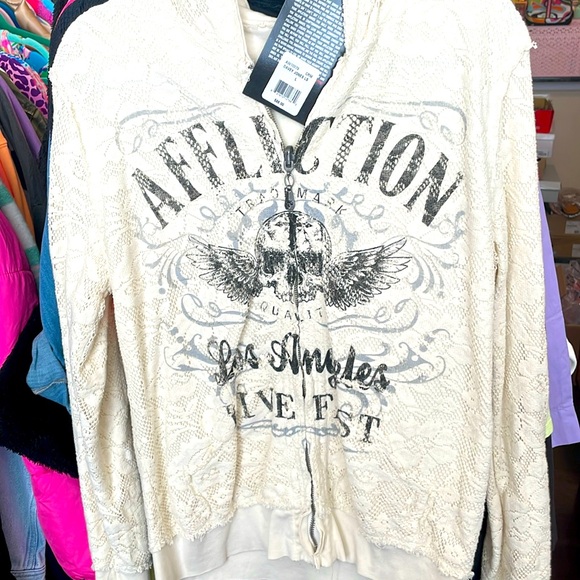 Affliction | Tops | Nwt Affliction Hoodie | Poshmark
